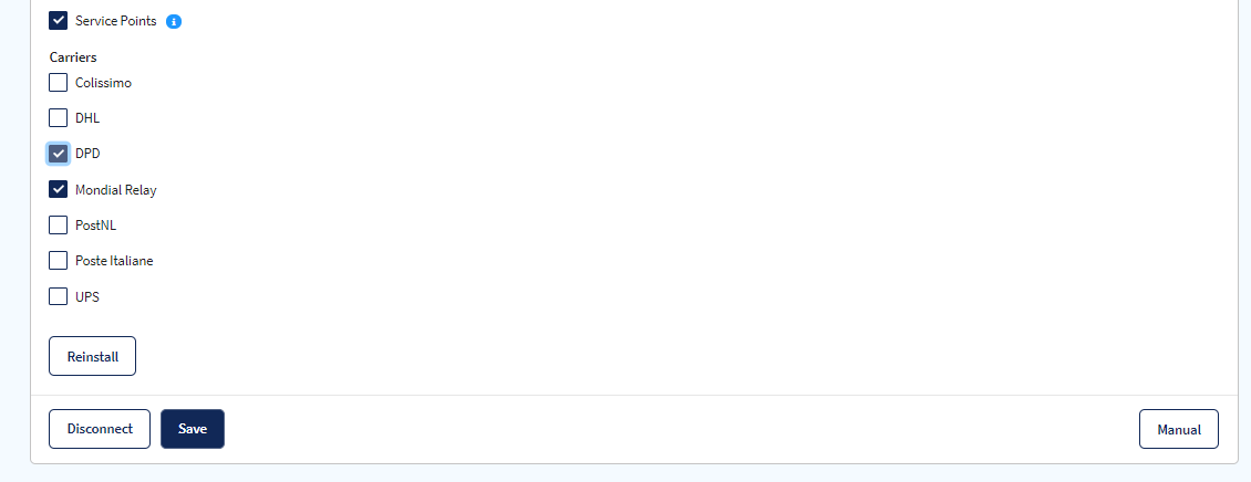 Add service points to your Lightspeed integration – Sendcloud Help Center